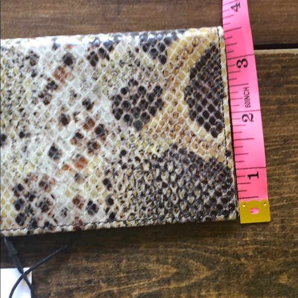 Brahmin | Bags | Brahmin Leather Embossed Python Checkbook Cover | Poshmark